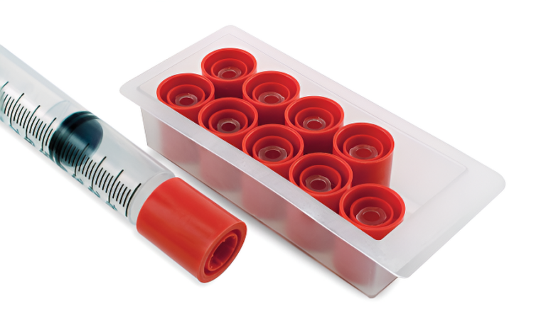 Tamper evident cap for IV syringes - Albiox