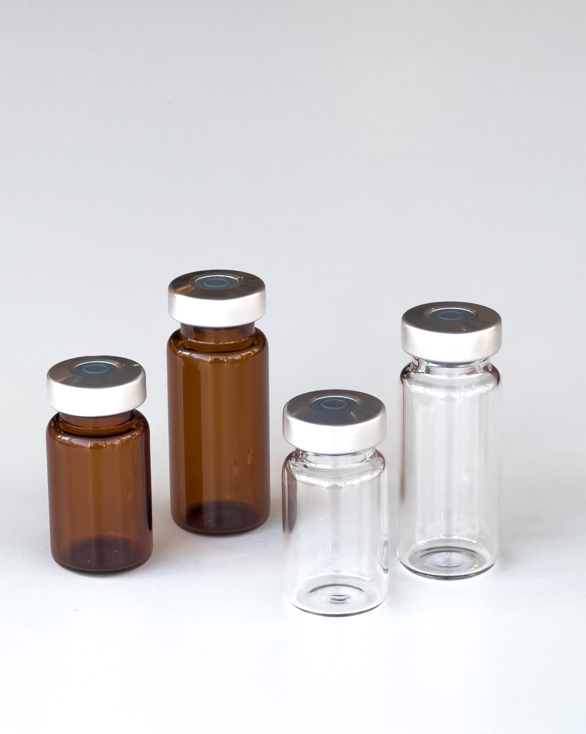 Sterile Closed Vial with Stopper and Al Cap - Albiox